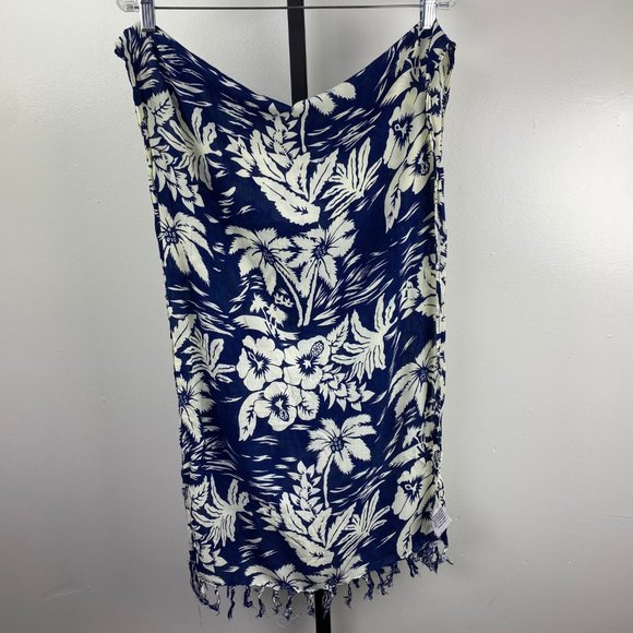 Pineapple Moon | Accessories | Pineapple Moon Navy Blue Cream Tropical ...